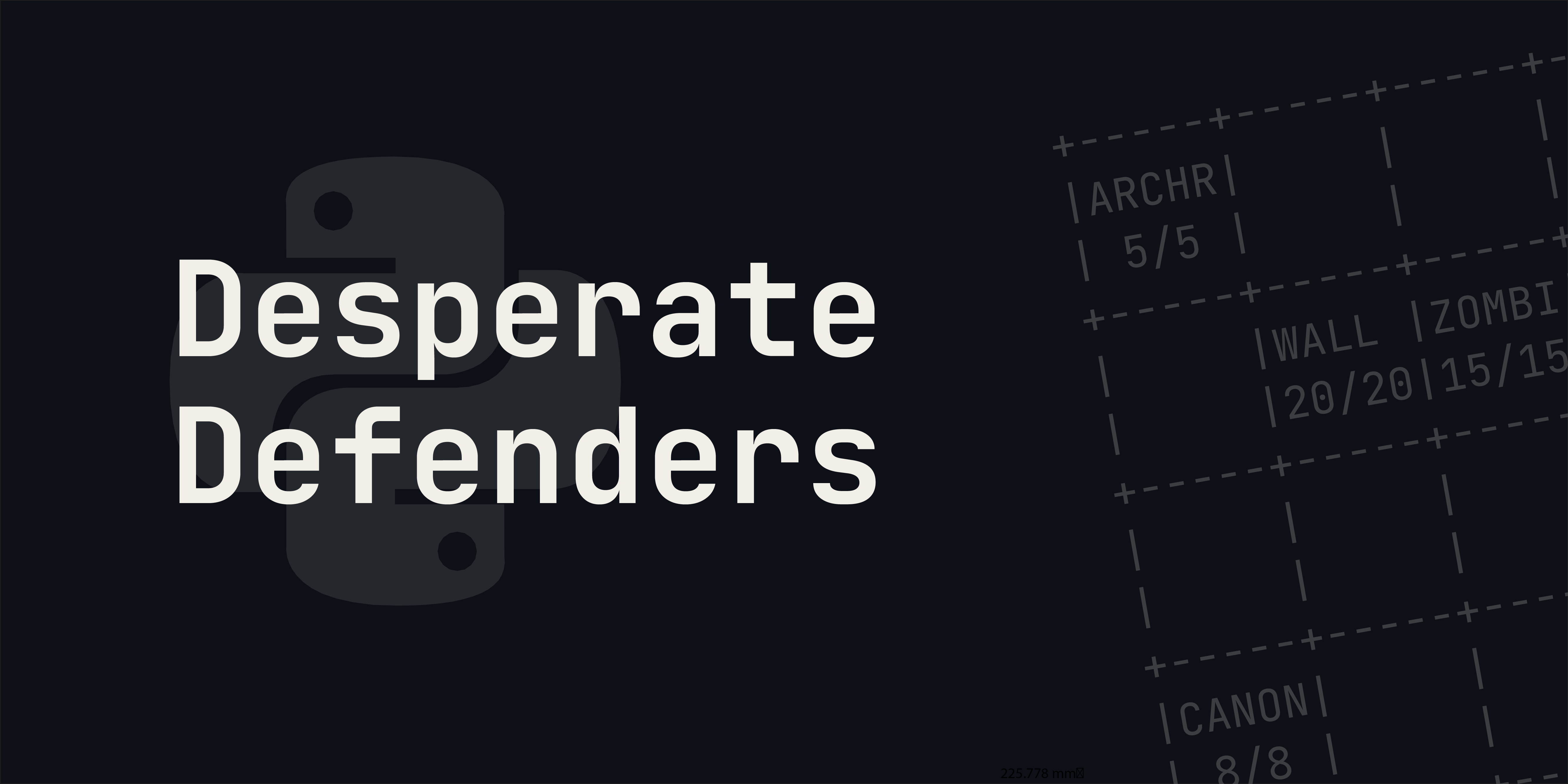 GitHub - arashnrim/desperate-defenders: 🕹️ A TUI tower defence game, completed as a school project.