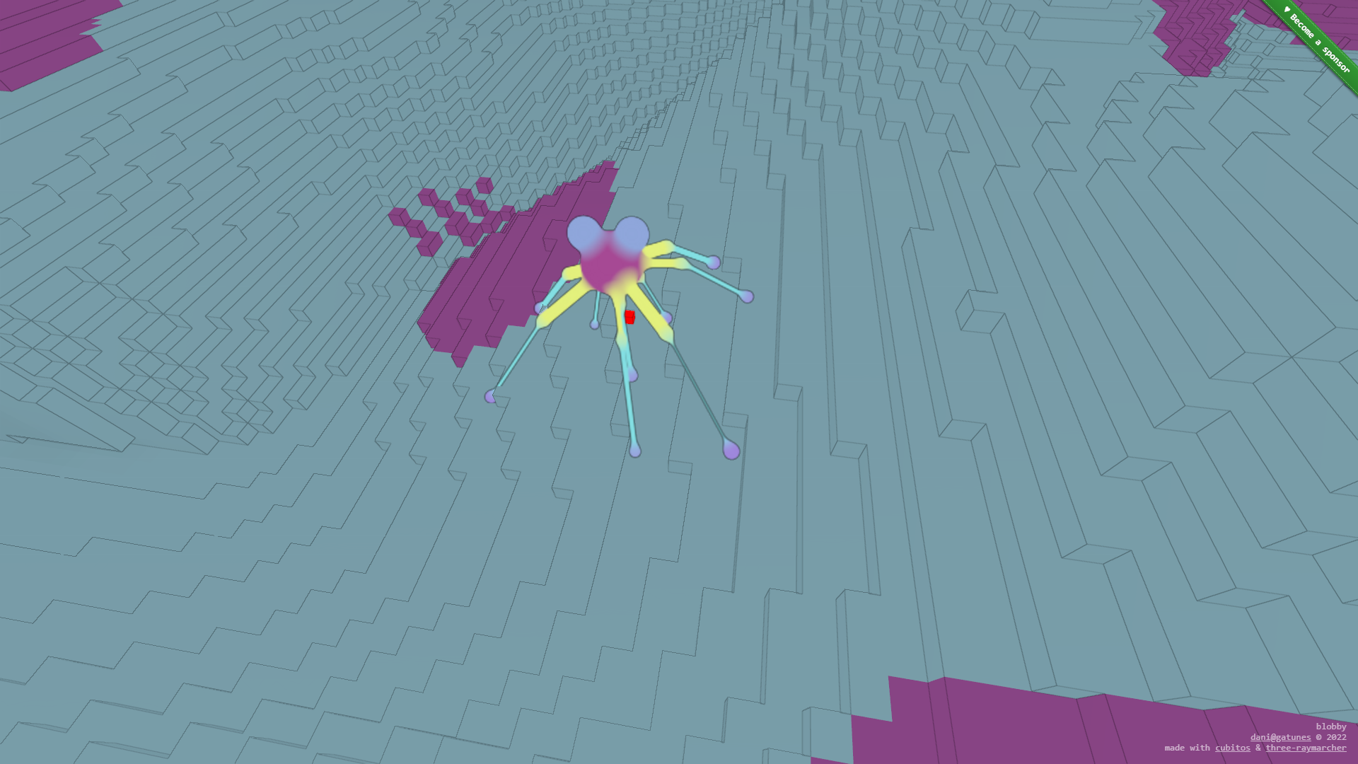 GitHub - danielesteban/blobby: An unexpected crossover between cubitos and three-raymarcher