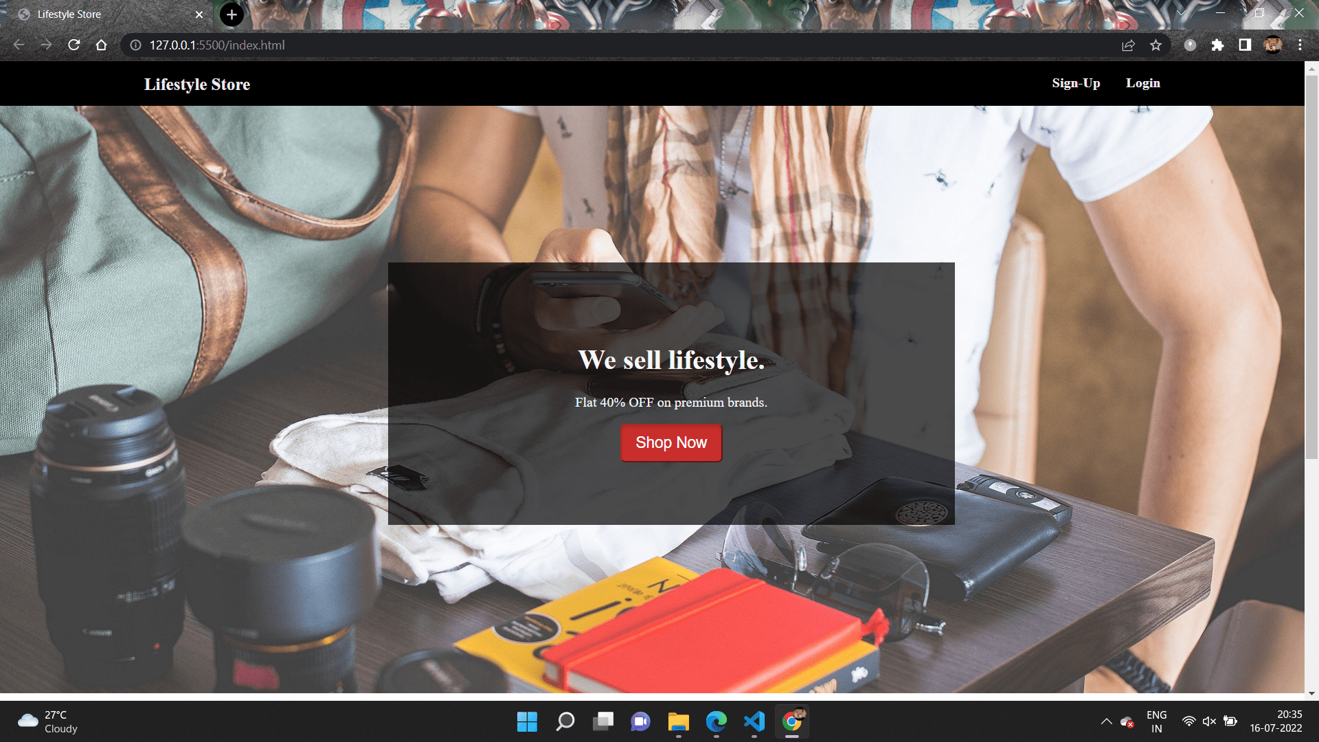 Github Ameya 6964css Assignments Css Assignment E Commerce Website Landing Page