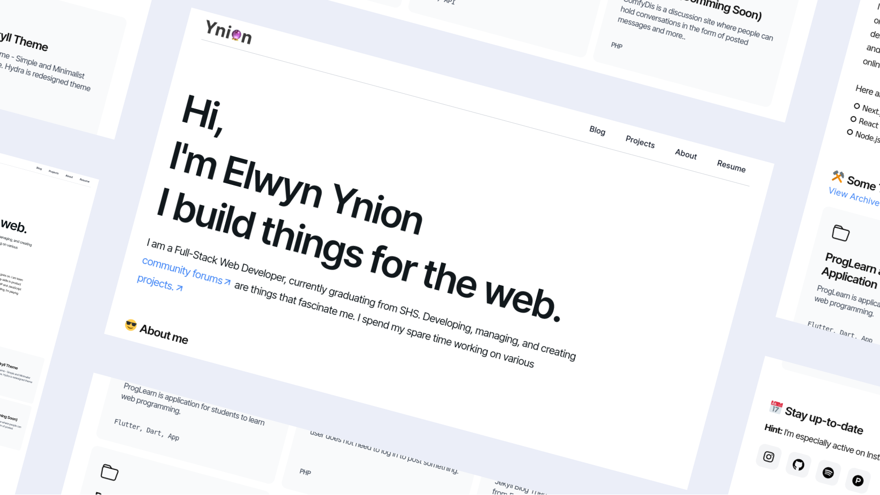 GitHub - elwynynion/Minimalist-Dev-Portfolio: 🤍 A minimalist portfolio ...