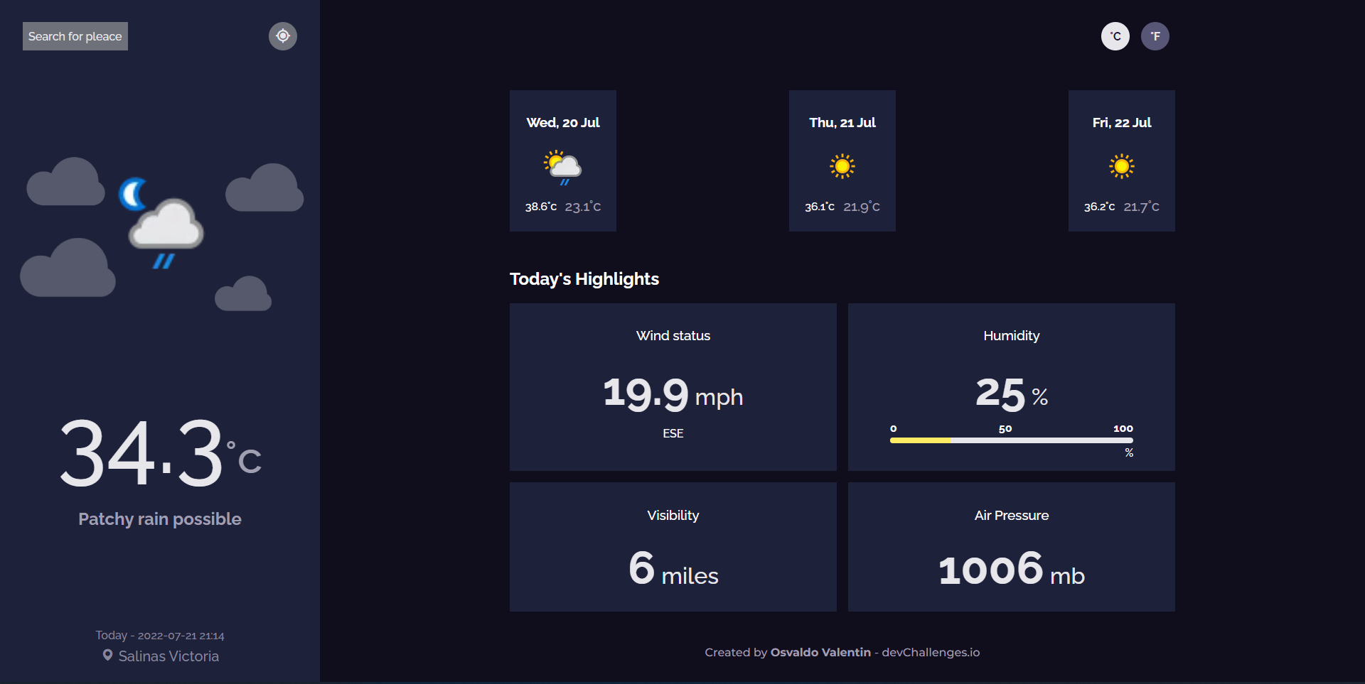 GitHub - ValentinOsvaldo/react-weather-app: Weather App created with ...