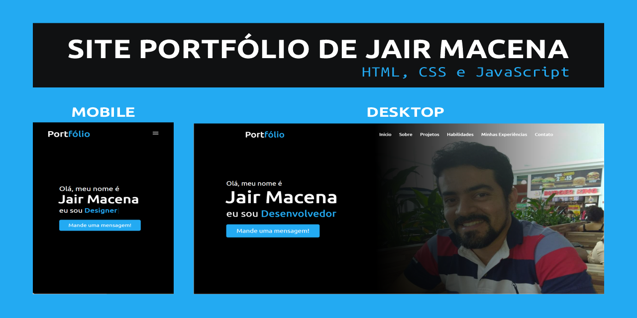GitHub - JairMacena/Portf-lio: Projeto de Site Portfólio baseado em ...