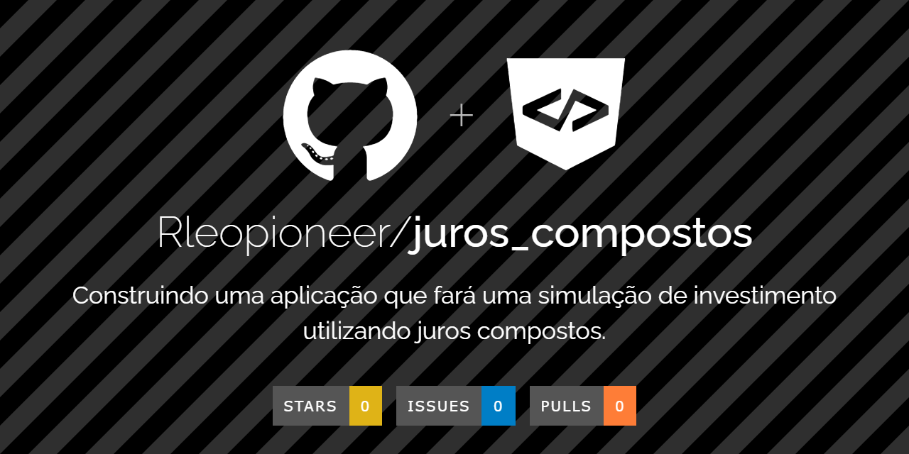 GitHub - Rleopioneer/juros_compostos: Construindo uma aplicação que ...