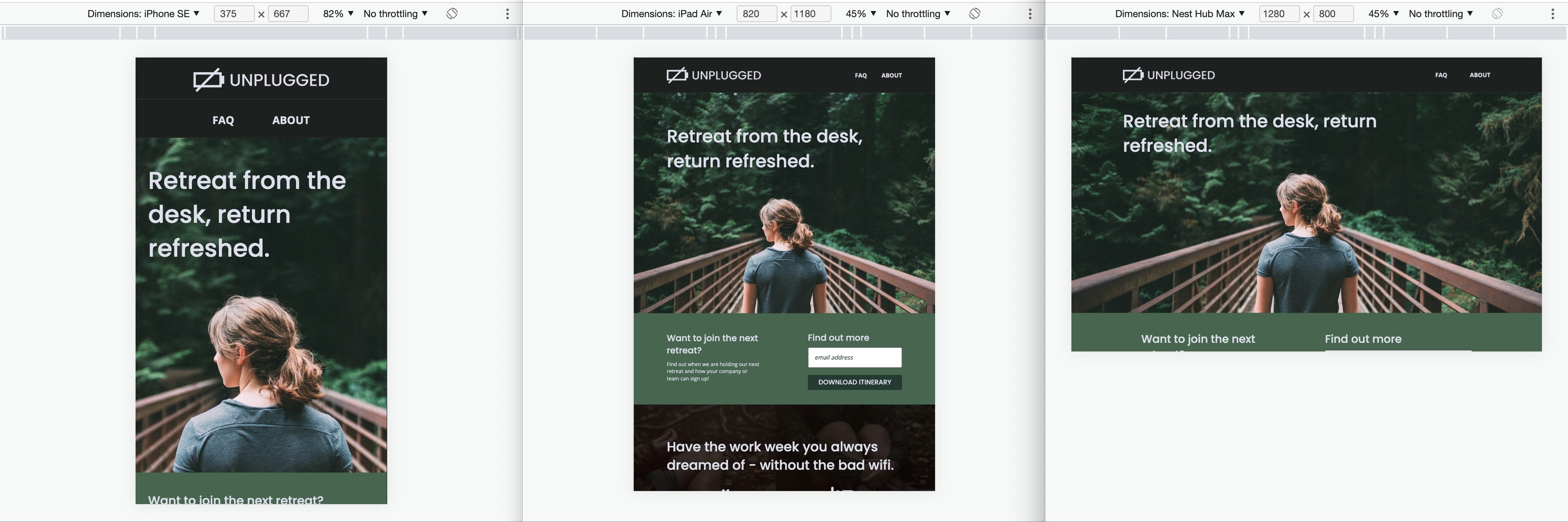 GitHub - amorychambers/unplugged-website: This is an example site I ...