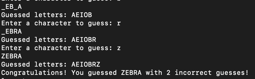 GitHub - holdencasey7/Hangman: A basic letter guessing word game in C