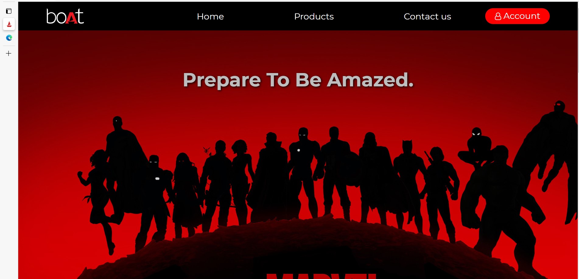 Github Rajarajan Sboat X Marvel Portfolio Using Html Css A Simple Portfolio Page For Marvel