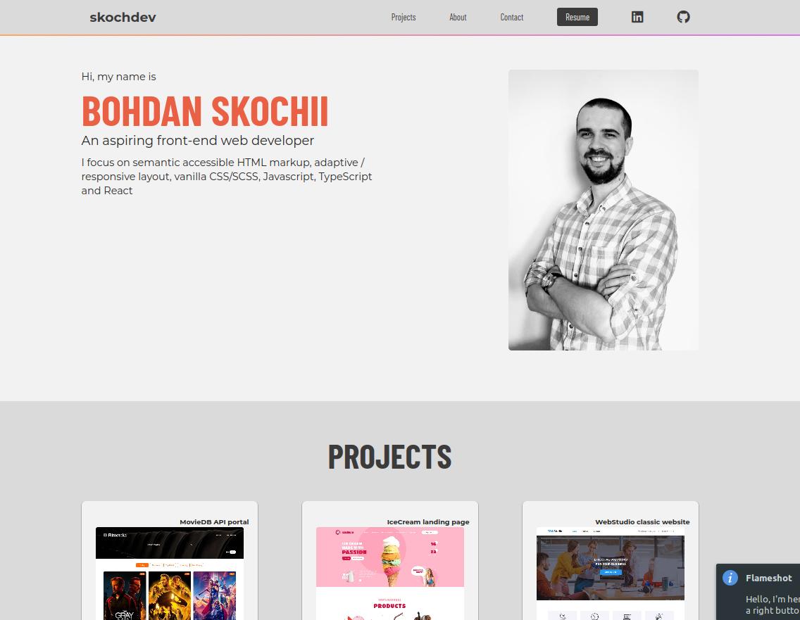 GitHub - skochdev/bohdan-skochii: My personal website's live page