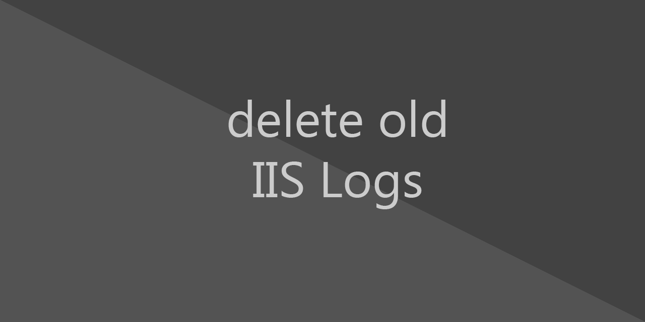 GitHub Mikeirvingweb delete old iis logs Simple Batch File To Delete