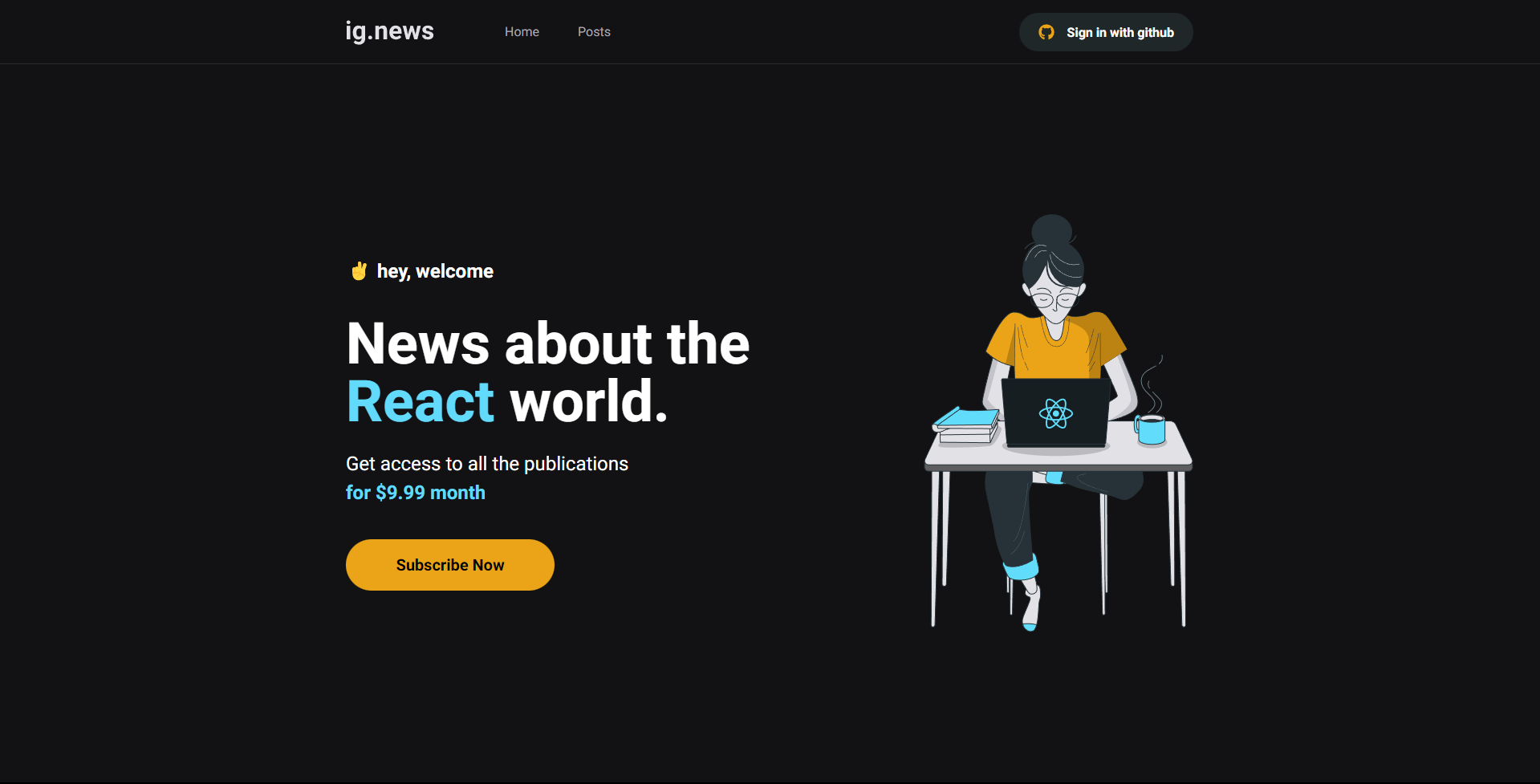 GitHub - devmmoreira/ignite-ignews: Esse é um site desenvolvido no ...
