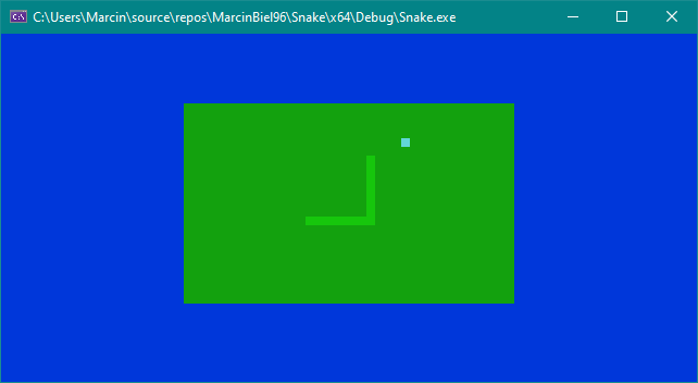 GitHub - MarcinBiel96/Snake: Snake game in cmd console (windows.h)