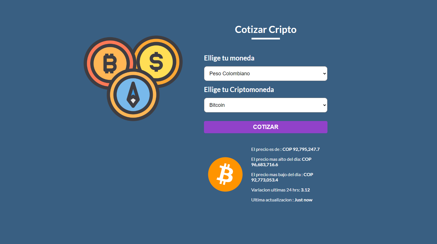 GitHub - Andres4L/Cotizador_criptosREACT: Cotizador de criptomonedas en REACT con styled ...