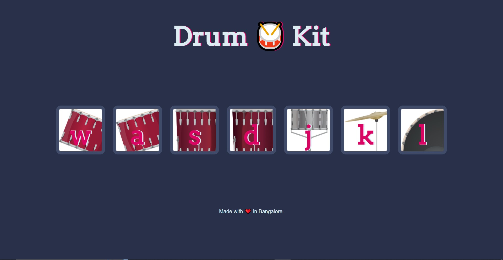 GitHub - Hardvan/Drum-Kit-Website: Your place for a random jam session.