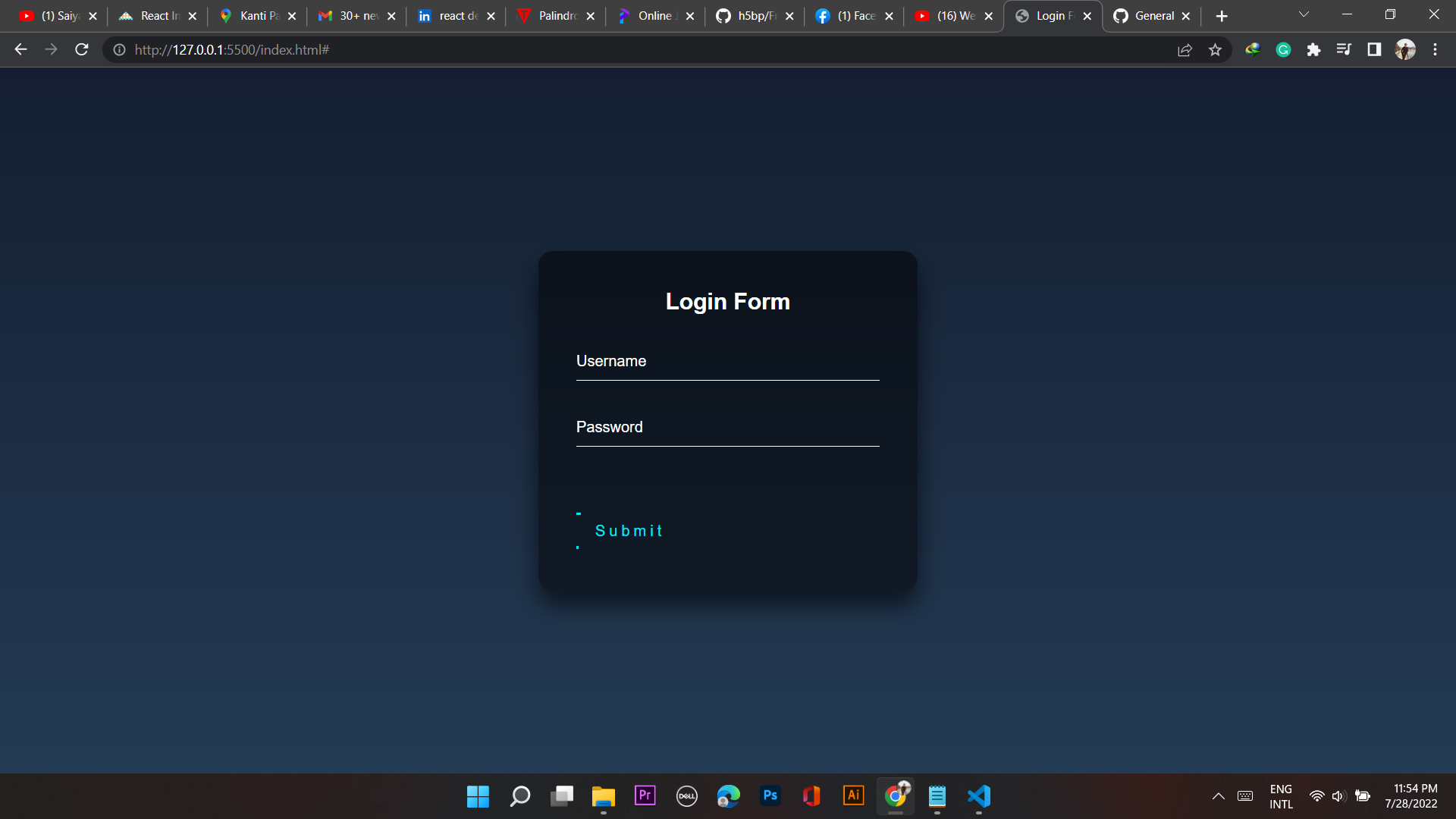 GitHub - anupsht012/neon-light-login-form-css