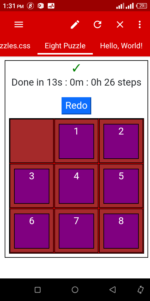 GitHub - ishakuyusufmaina/8-puzzle: 8-puzzle is a 3 × 3 board of eight ...