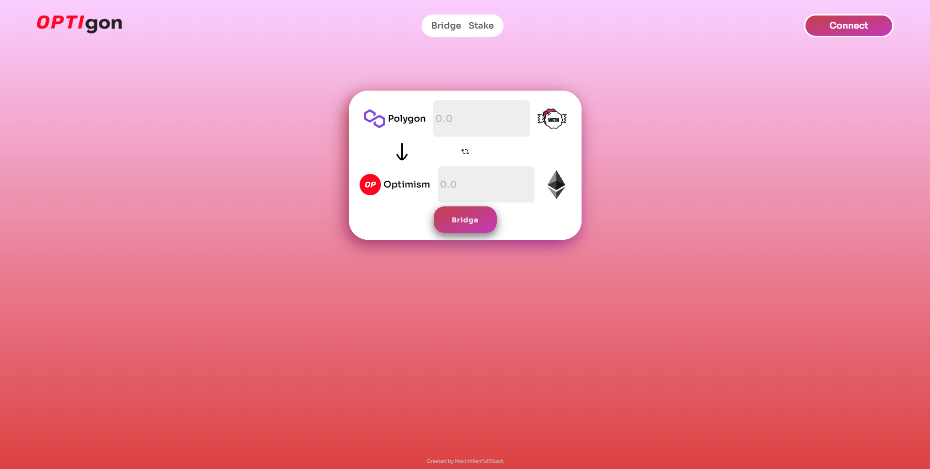 GitHub - MaximilianFullStack/optigon-bridge-core: Contracts to bridge Ether between Polygon and ...