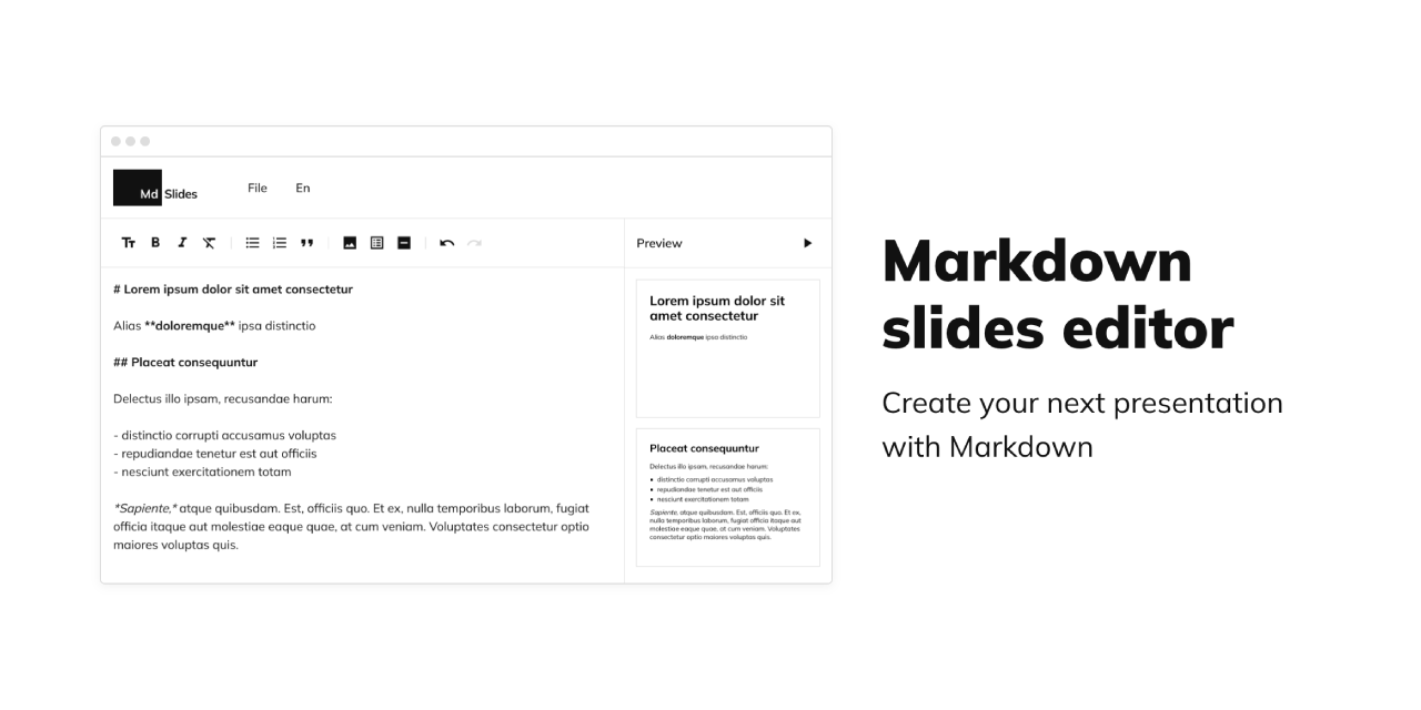 GitHub - mdslides/app: Markdown slides editor