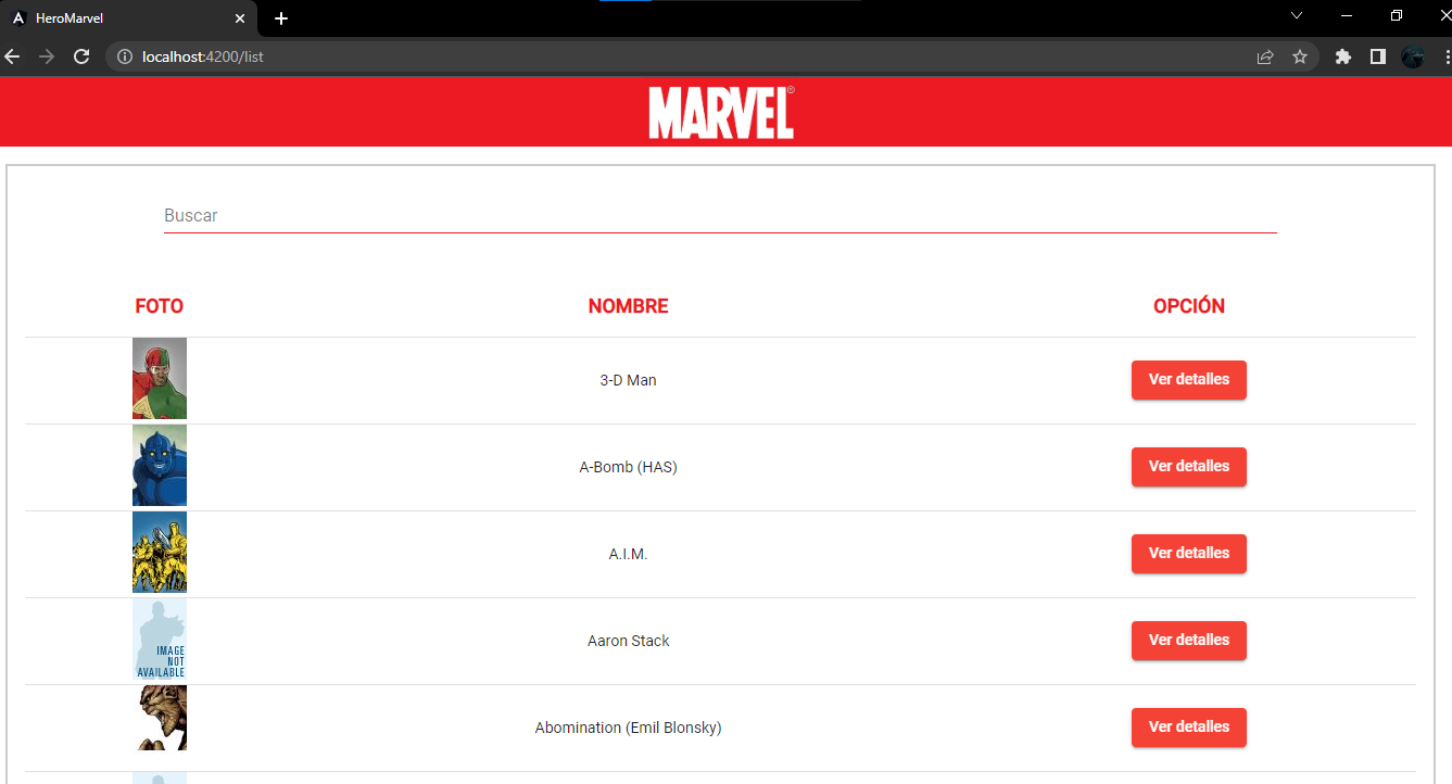 GitHub - ockonell/hero-marvel