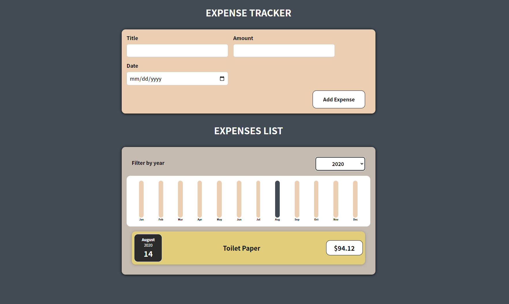 GitHub - alexruja/Expense-Tracker