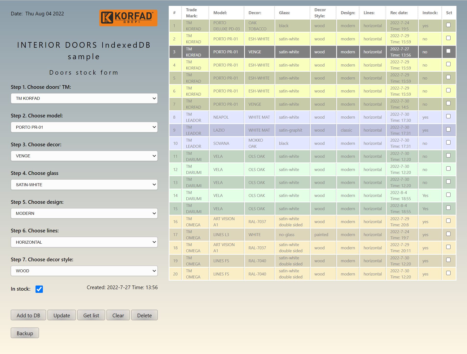 GitHub - DmDrozhin/indexed_db_mock_interact_form: Training app. User ...