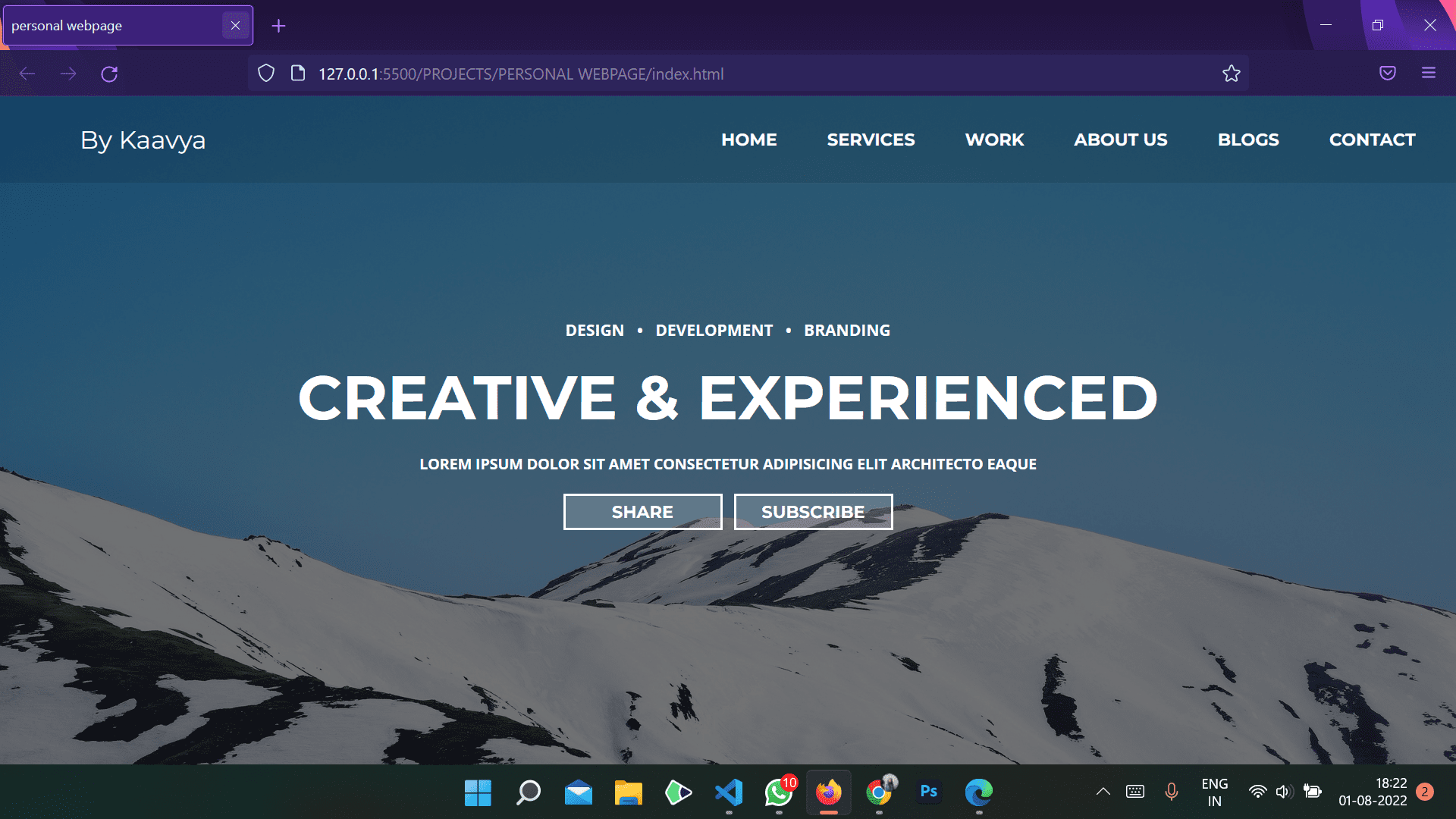 GitHub - kaavyabaranwal/Static-Modern-HomePage: A modern website home ...