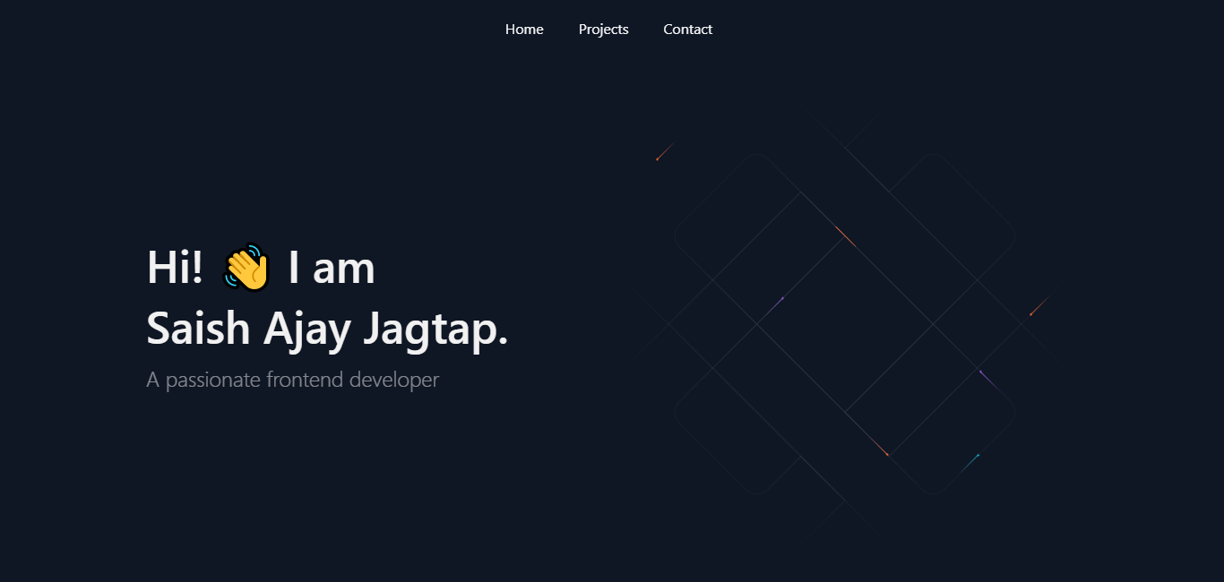 GitHub - SaishJ/Personal-Portfolio: Personal Website of Saish Jagtap