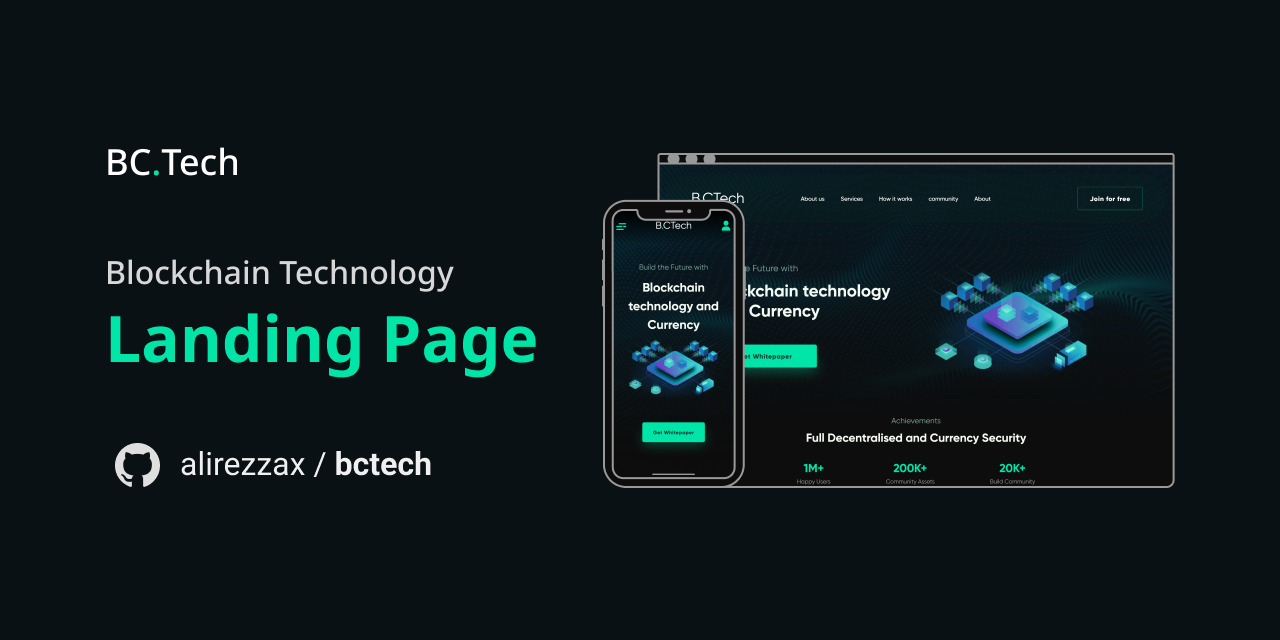 GitHub - alirezzax/bctech: 🚀 A next-generation blockchain technology landing page