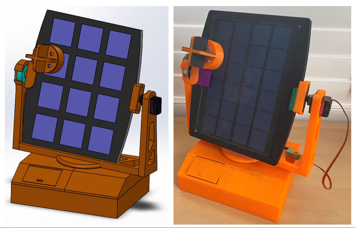 GitHub - ommpatel3/Solar-Panel-Sun-Tracker: Created a 2-axis rotating ...