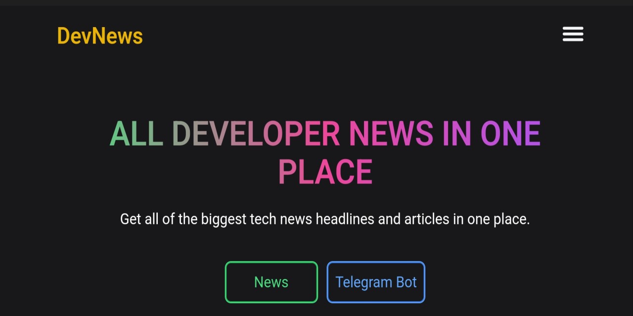 GitHub - amrohan/DevNews-Frontend