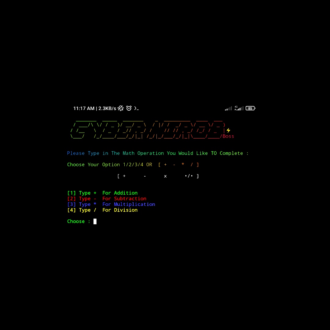 GitHub - Cyber-Nirob-Official/Calculator: Termux Calculator Same Android Phone