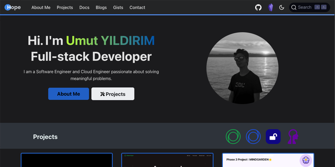 GitHub - umuthopeyildirim/portfolio: My own portfolio website.
