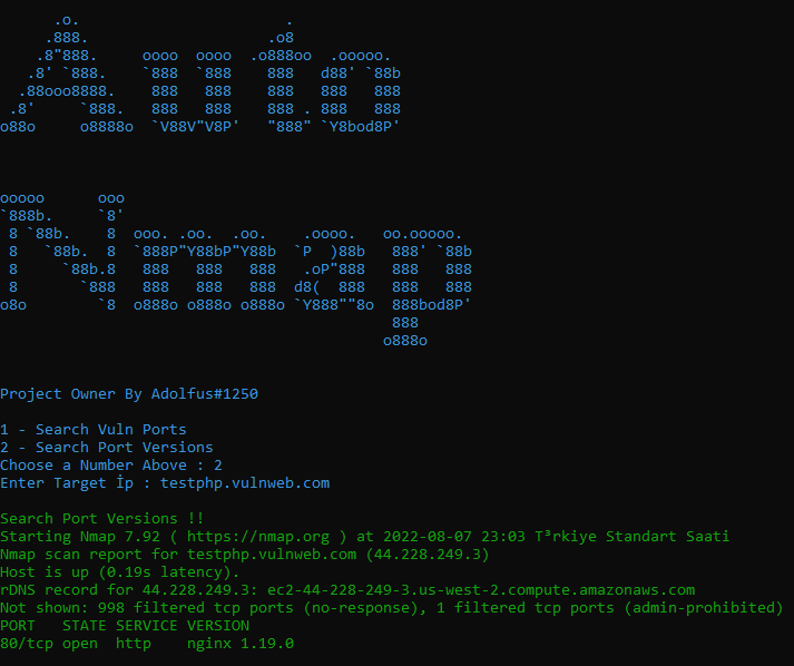GitHub - Yuce-Adolfuss/auto-nmap-tool: Auto Nmap Tool