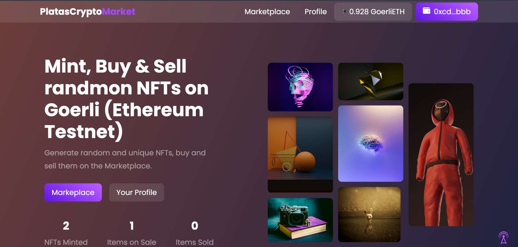GitHub - PlatasSec/nft-marketplace: Full-stack NFT Marketplace.