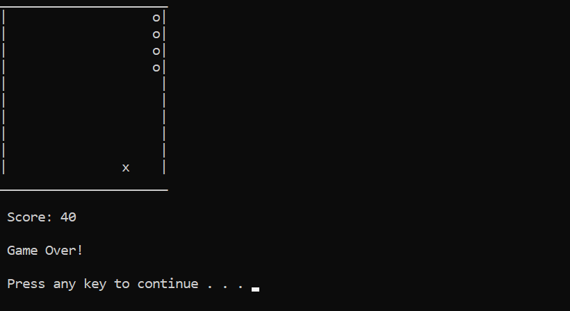 GitHub - KGP117/Snake-Game: C++ Snake Game created from NVitanovic tutorial