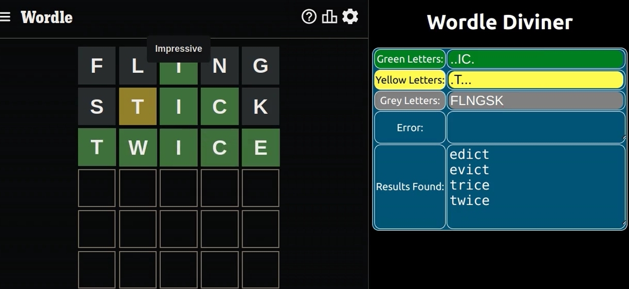 GitHub - wolfegit/WordleDiviner: Wordle Diviner - Divine the answer to Wordle (and its many ...