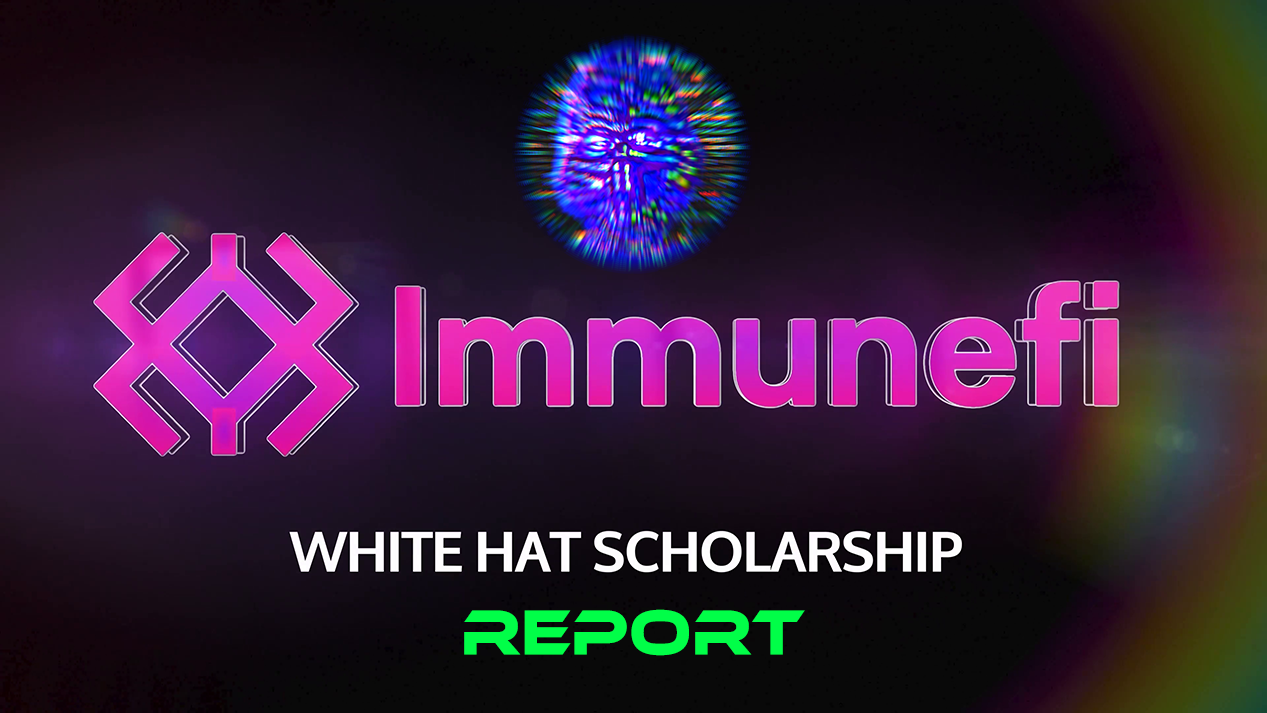 GitHub - m0ham3dx/mx-Immunefi-WHS-Report: Immunefi White Hat Scholarship Report