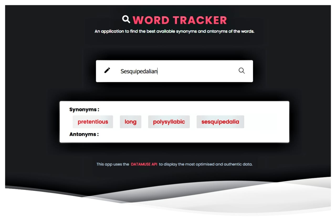 GitHub - kritagya20/Word-Tracker: A web application that can assist you ...