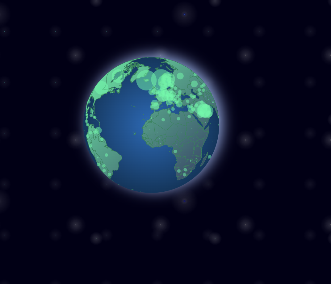 GitHub - bdlcm/d3-globe: Creates a spinning globe with countries and ...