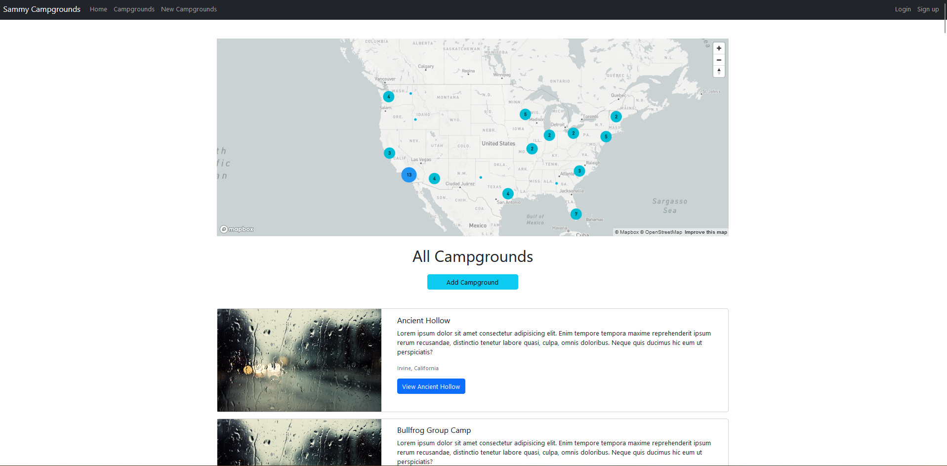 GitHub - Samaresh-Das/Sammy-Camp: A campground renting app, where users can login, signup, post ...