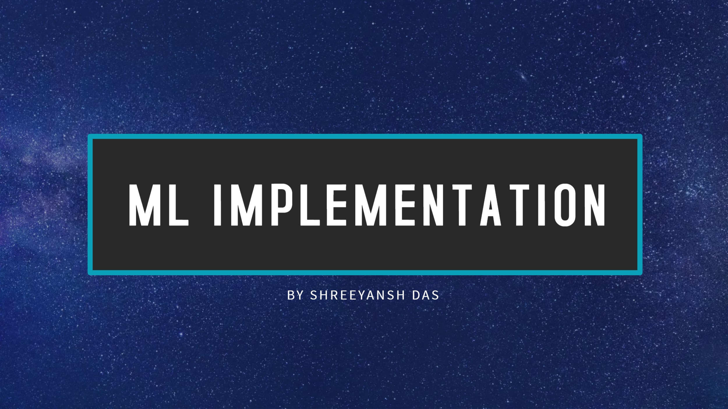 Github Raunak Shrmachine Learning Implementation Implementing Machine Learning Algorithms