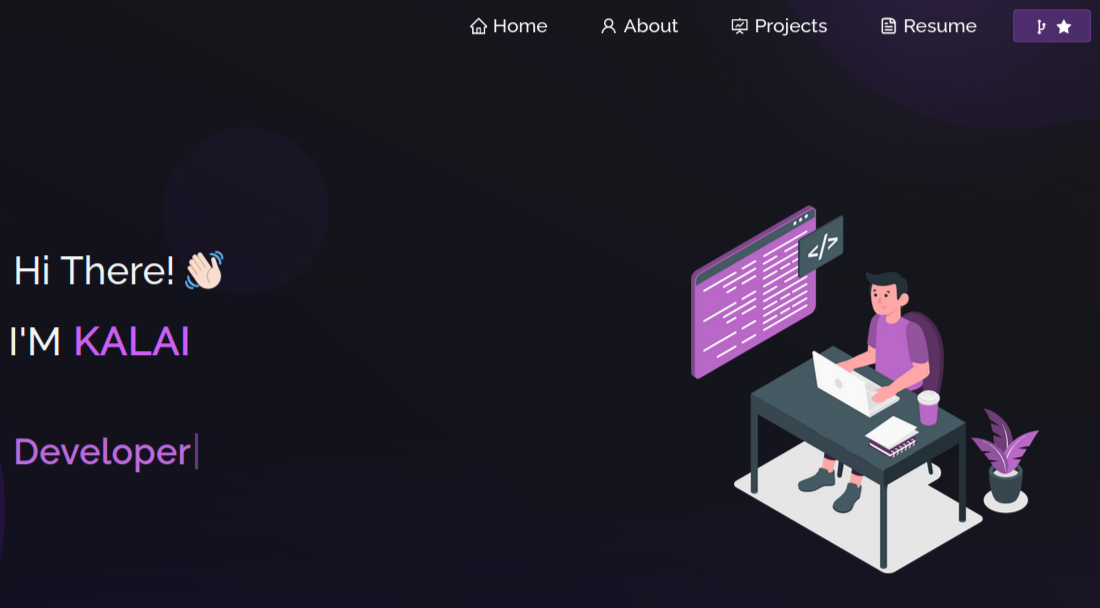 Github Kalai2773 Portfolio My Personal Portfolio Website Created By Reactjs