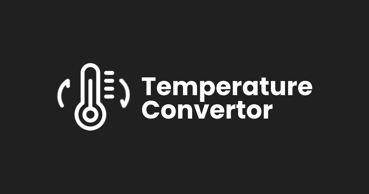 GitHub - muquitarif/Temperature-Converter: Convert's the Temperature ...