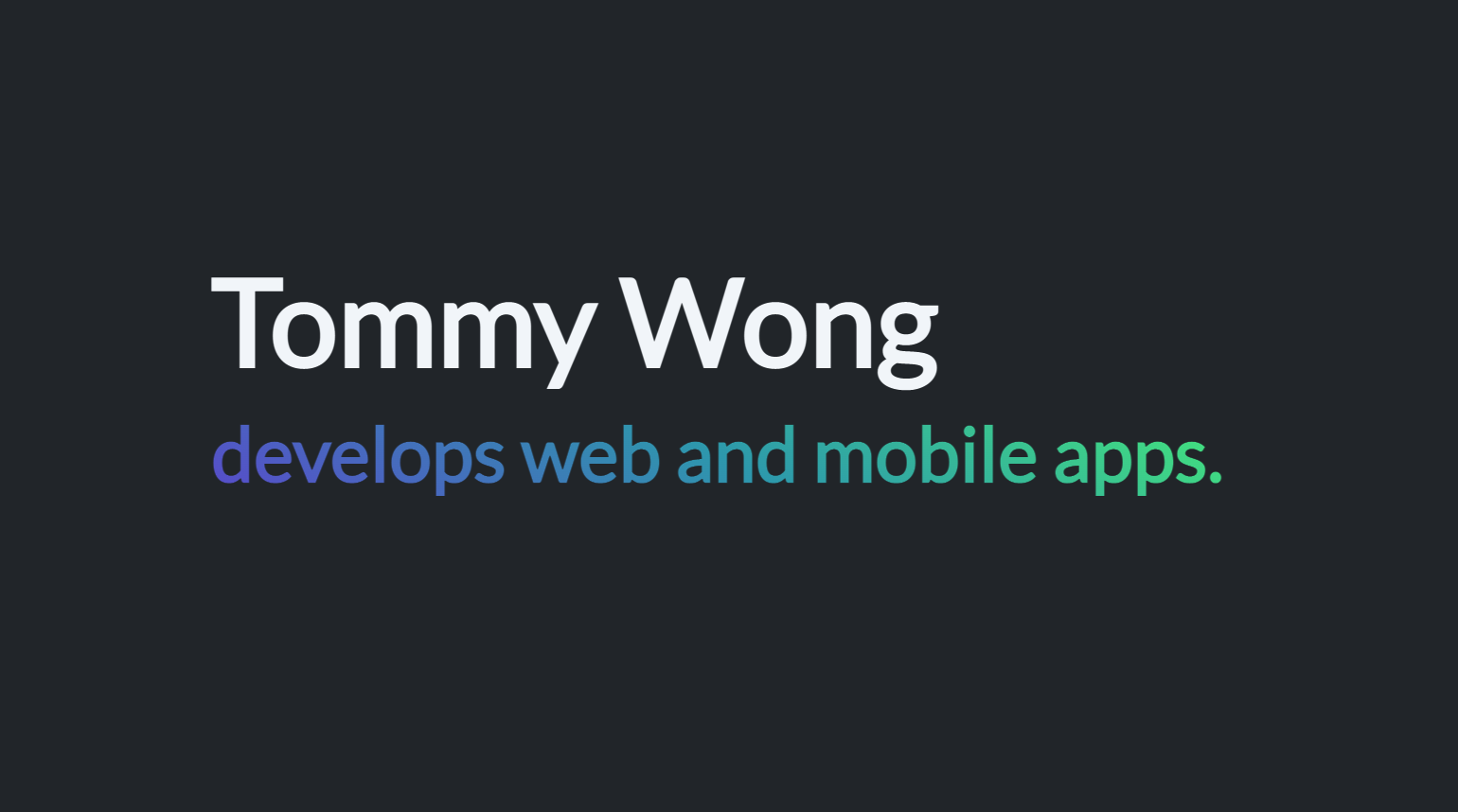 GitHub - tommywong-dev/tommywong-dev: Personal Website