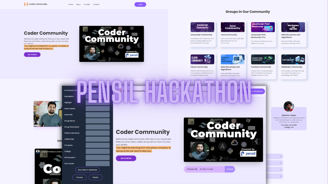 Github Shubhamvscode Pensil Community A Project For Hackathon On