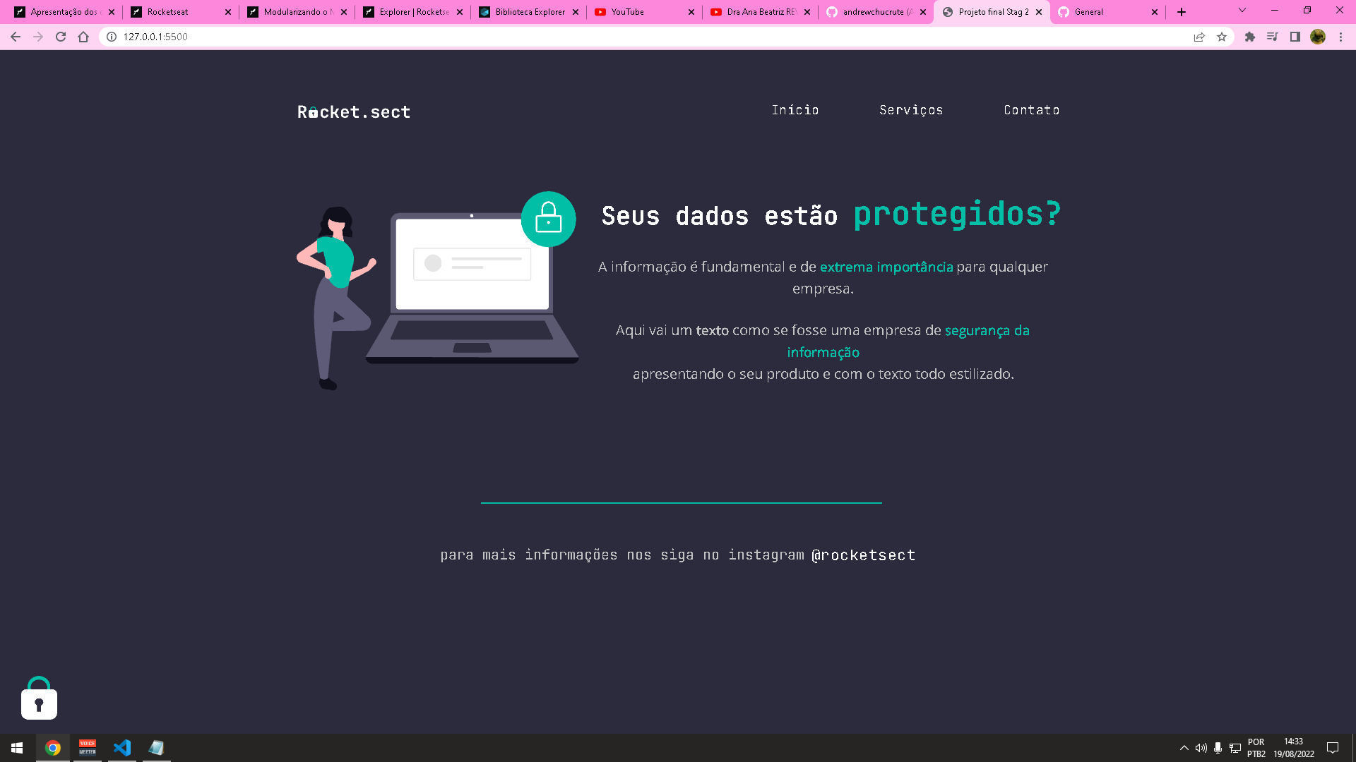 Github Andrewhenrique2 Projetos Explorer Site De Segurança Html E Css