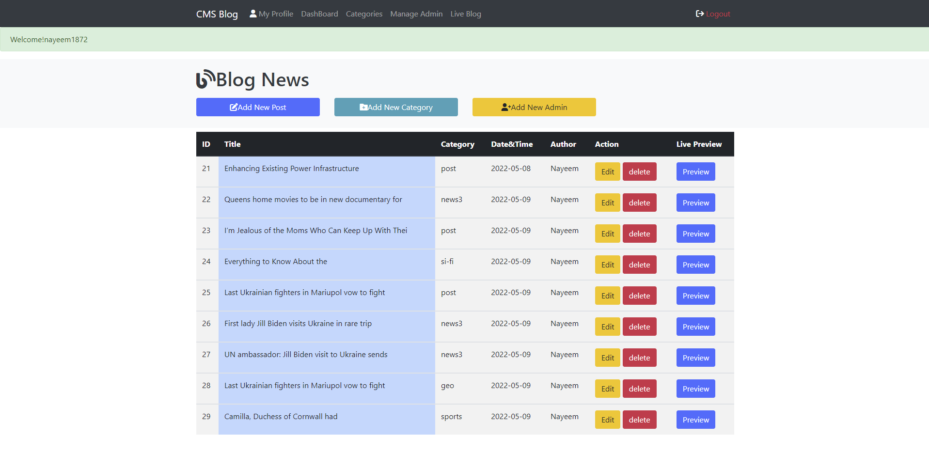 GitHub - Nayeem1872/Blog-Website-CMS: First PHP Project