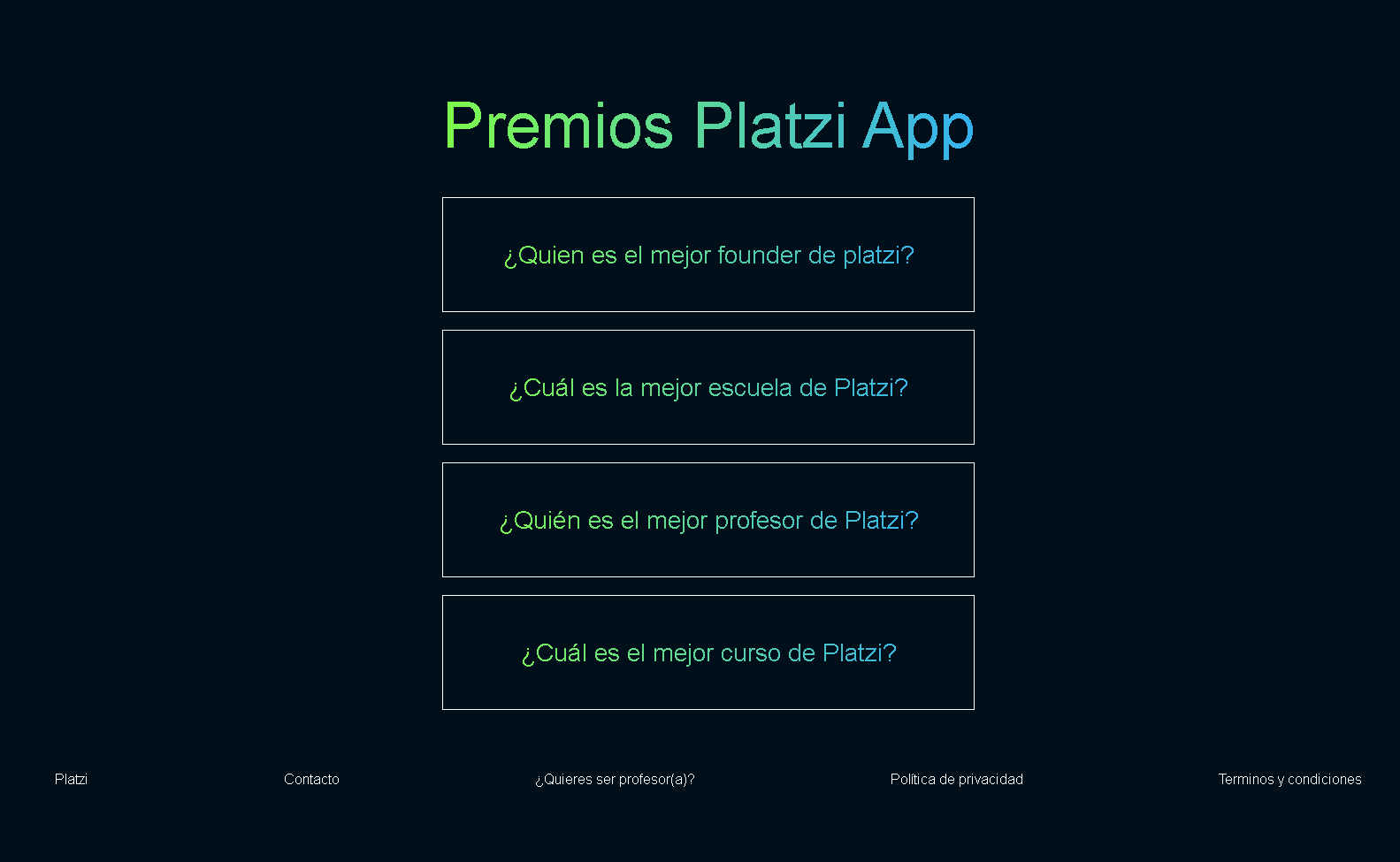 GitHub - tinecve/aplicacion-premios-platzi: Aplicacion de Premios Platzi App