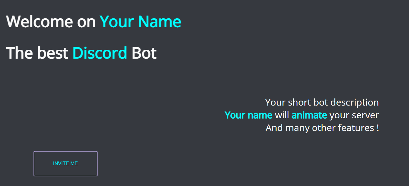 Discord bot website template GitHub Topics GitHub