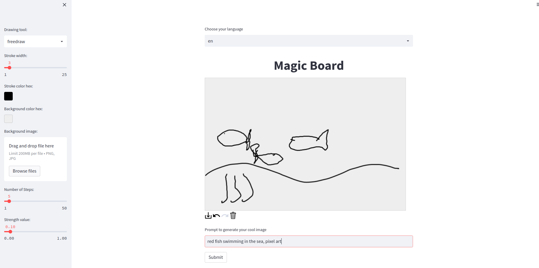 GitHub - mfranzon/MagicBoard: Magic Board is PoC using stable diffusion ...