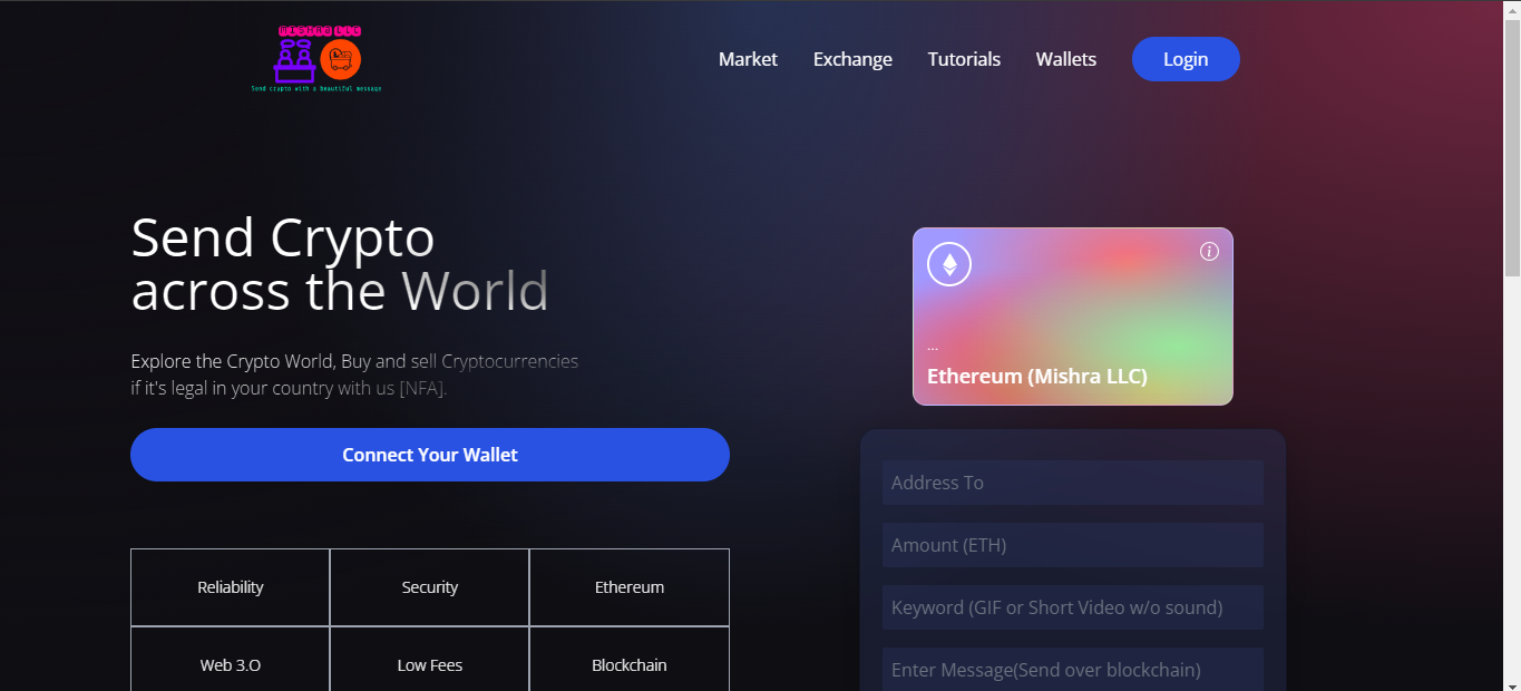 GitHub - PRINCEMISHRAJI/Goerli-web-3-project: This Project is designed to send cryptocurrency ...