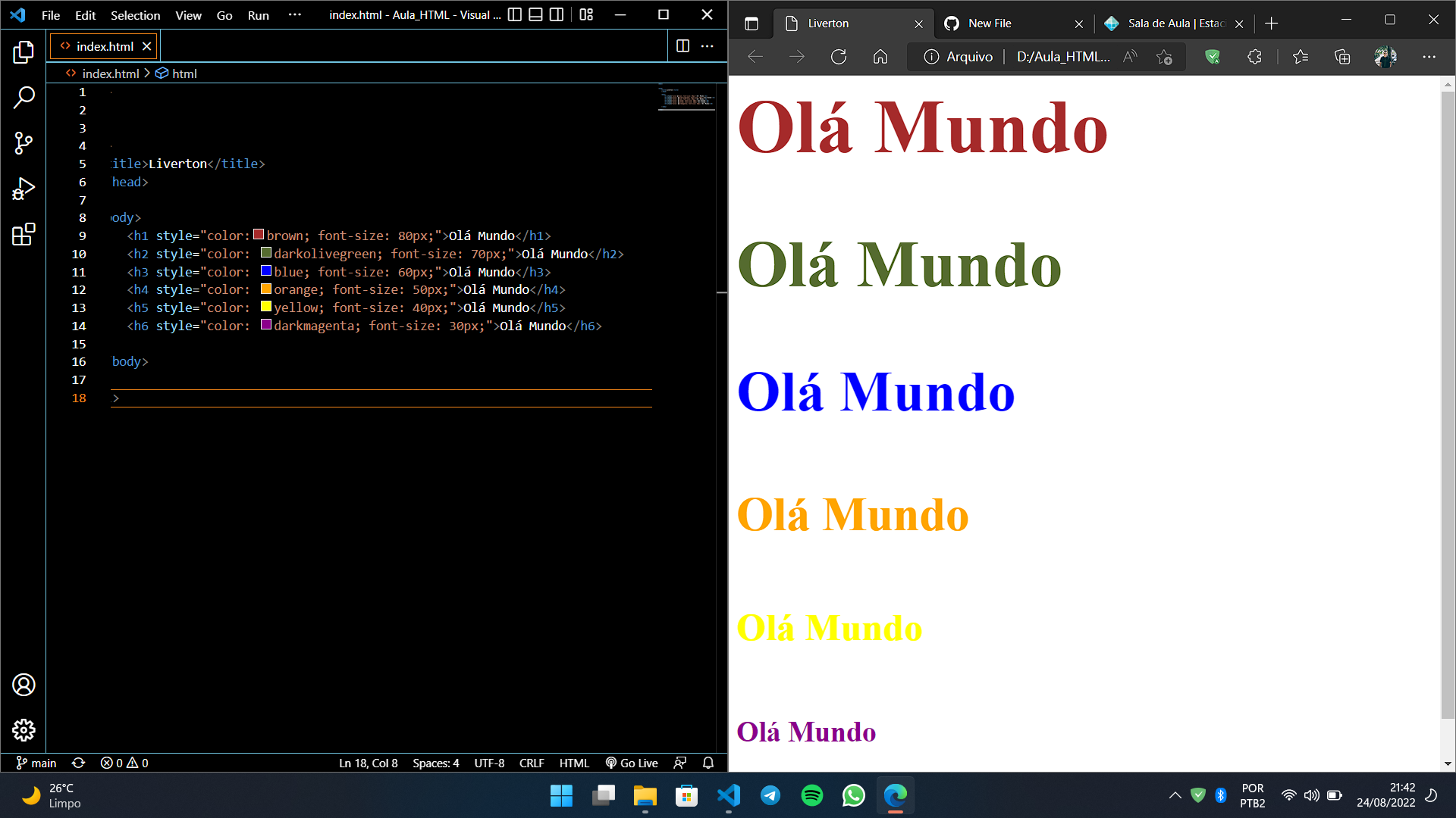 GitHub - LivertonAguiar/Aula_Web1